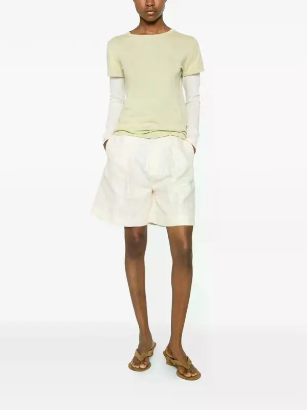 DEPARTMENT 5 Floral Jacquard Pleated Shorts