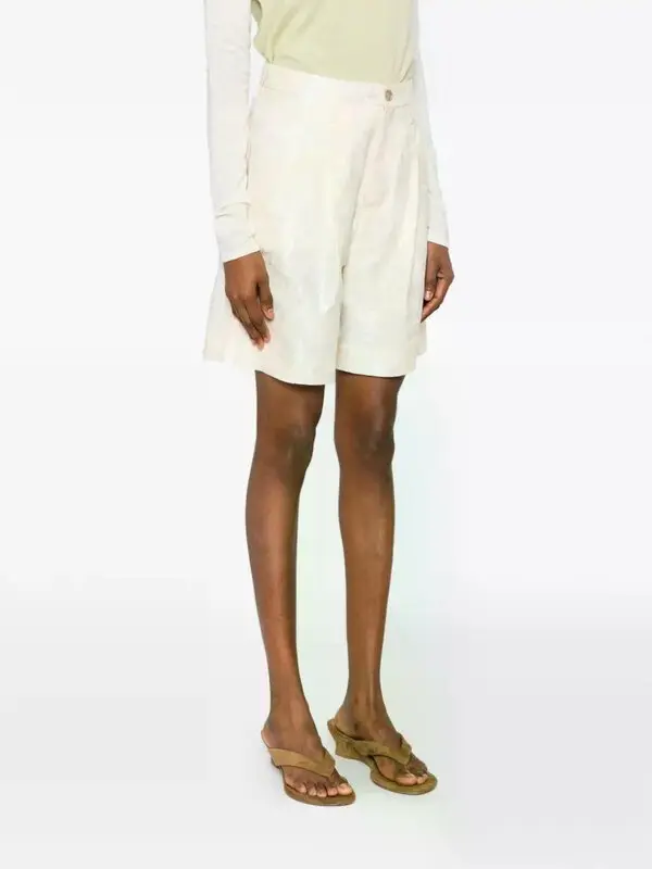 DEPARTMENT 5 Floral Jacquard Pleated Shorts