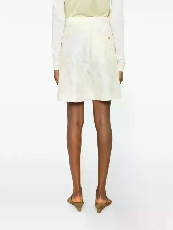 DEPARTMENT 5 Floral Jacquard Pleated Shorts