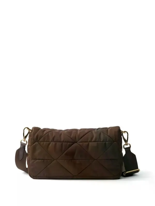 Prada Padded Re-nylon Shoulder Bag - Brown