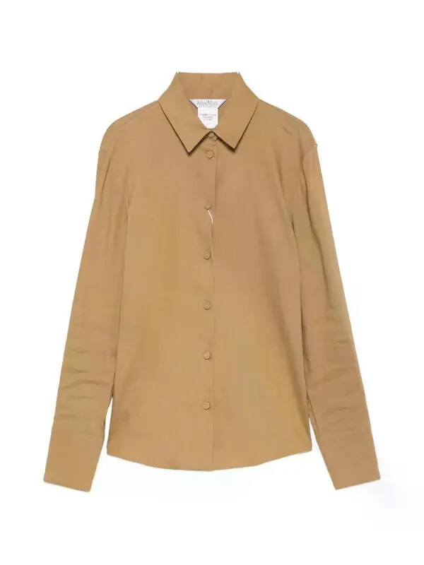 Max Mara Badesse Long-sleeve Shirt - Neutrals