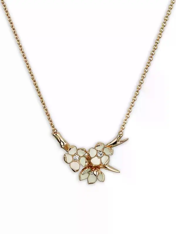 SHAUN LEANE 18k And Sterling Silver Cherry Blossom Posey Necklace - Gold
