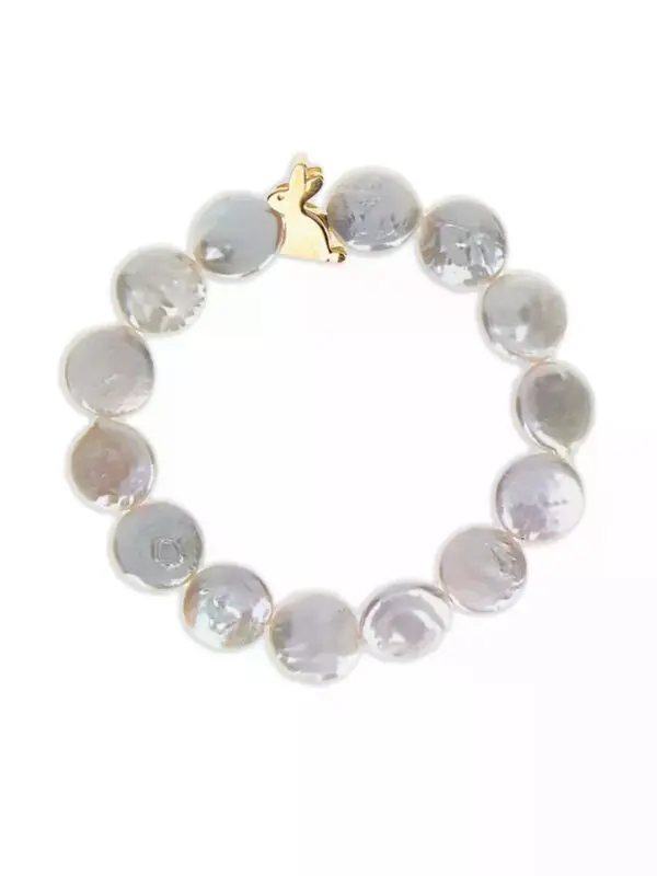 ALIITA 9k Flat-pearl Rabbit Bracelet - Gold