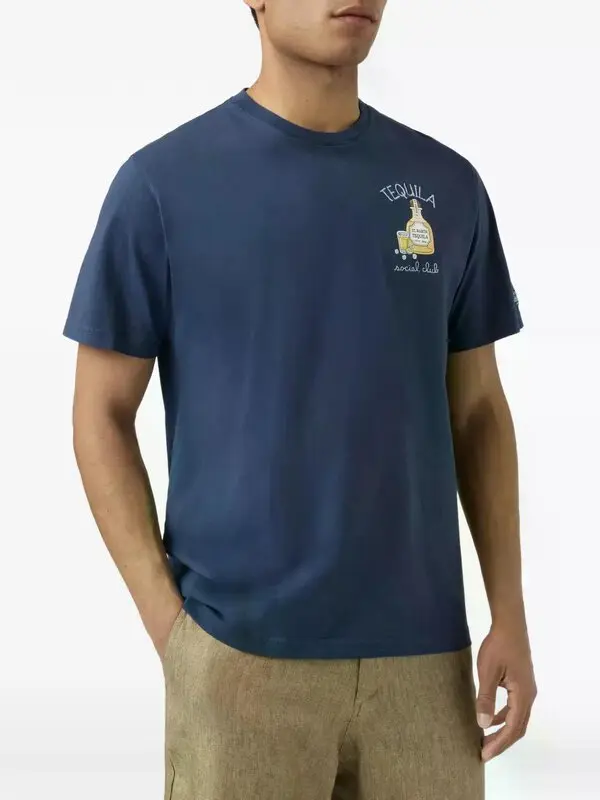 MC2 SAINT BARTH Embroidered-logo T-shirt