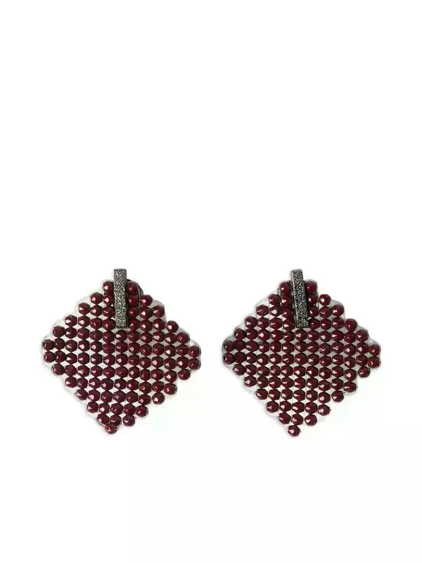 Brunello Cucinelli Sterling Studded Earrings - Silver