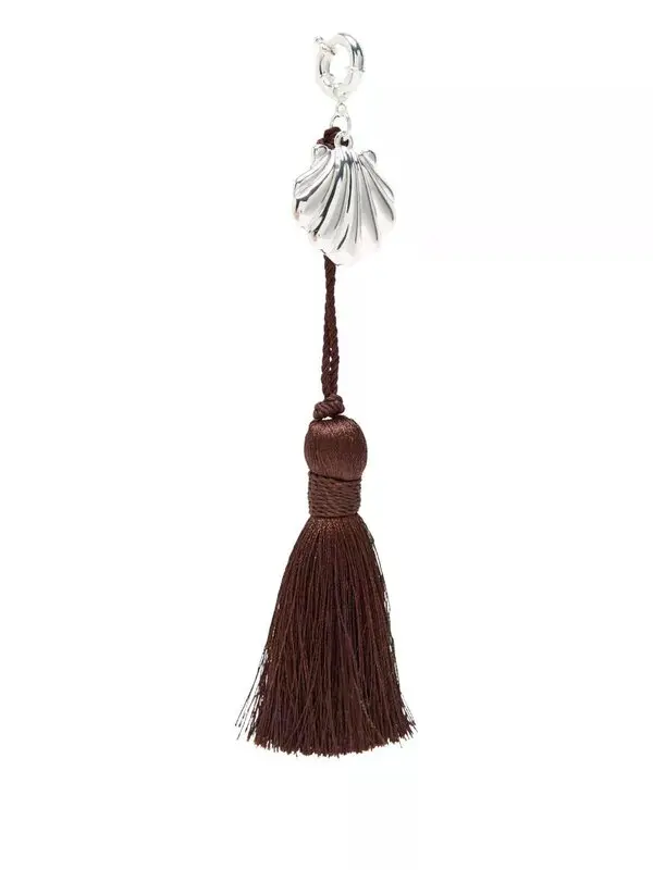 Timeless Pearly Marta Tassel Keyring - Silver