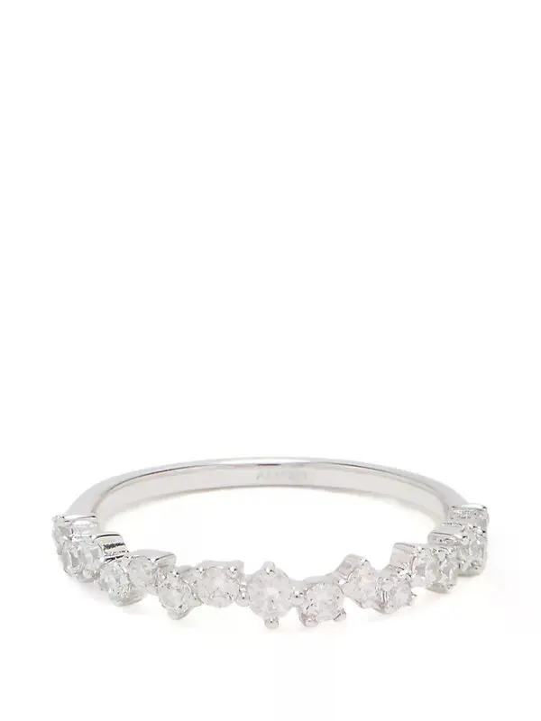ASTRID & MIYU Crystal-band Ring - Silver
