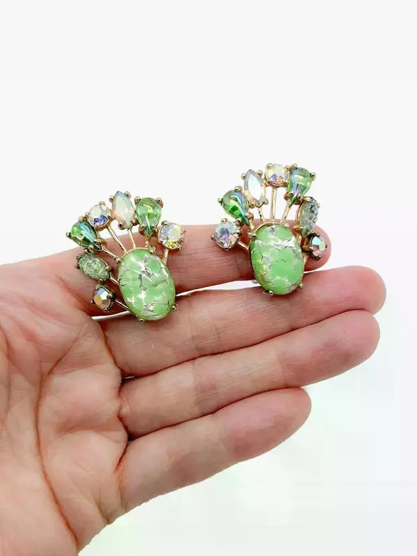 Schiaparelli 1950s Clip-on Earrings