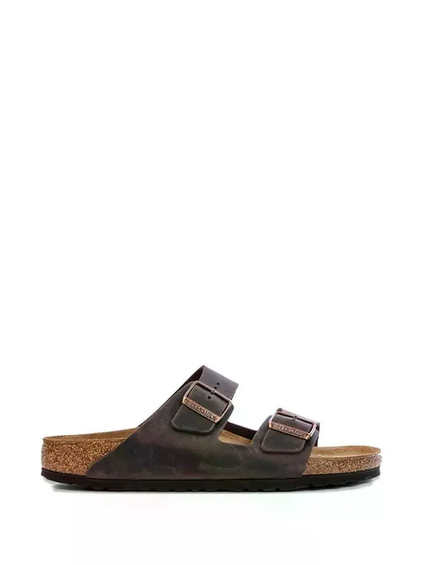 BIRKENSTOCK Arizona Oiled Leather Sandals - Brown