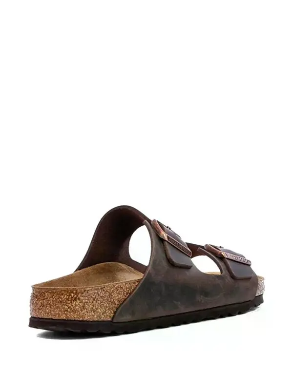 BIRKENSTOCK Arizona Oiled Leather Sandals - Brown