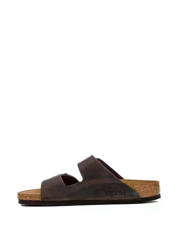 BIRKENSTOCK Arizona Oiled Leather Sandals - Brown
