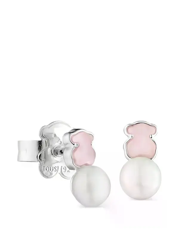 TOUS Pearl Earrings - Silver