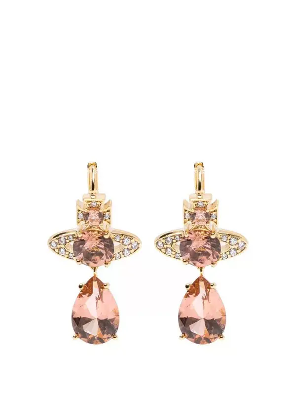 VIVIENNE WESTWOOD Ismene Orb Crystal Earrings - Gold
