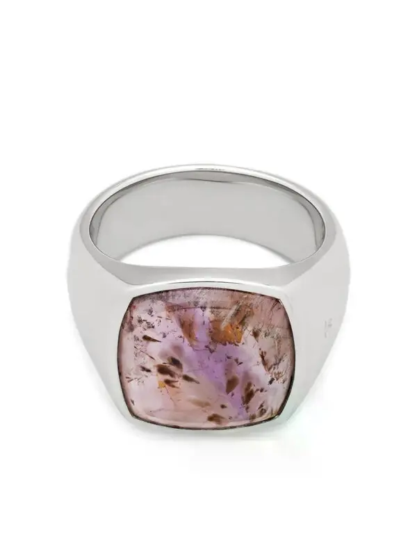 Tom Wood Kay Sakura Signet Ring - Silver