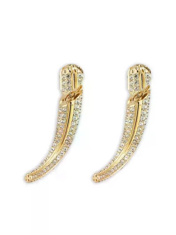 Tory Burch Crystal-pavé Spike Earrings - Gold