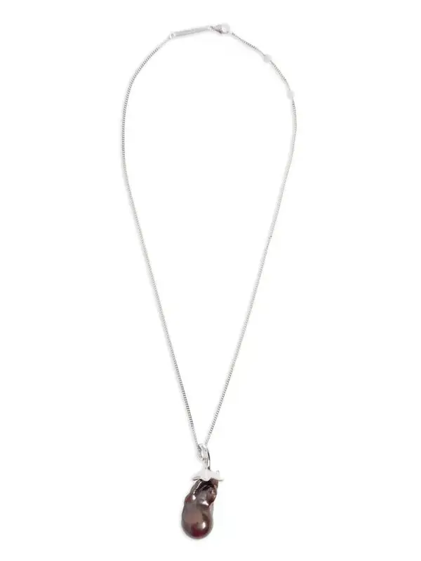 Loewe Pearl Embellished Necklace - Purple