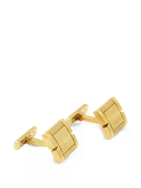 CARTIER 18k Yellow Tank Cufflinks - Gold