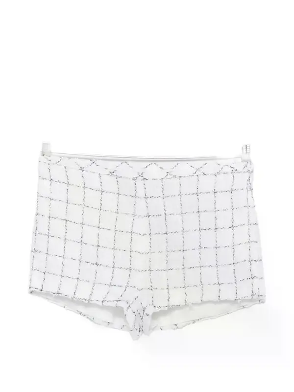 LIBEROWE Check-pattern Shorts - White