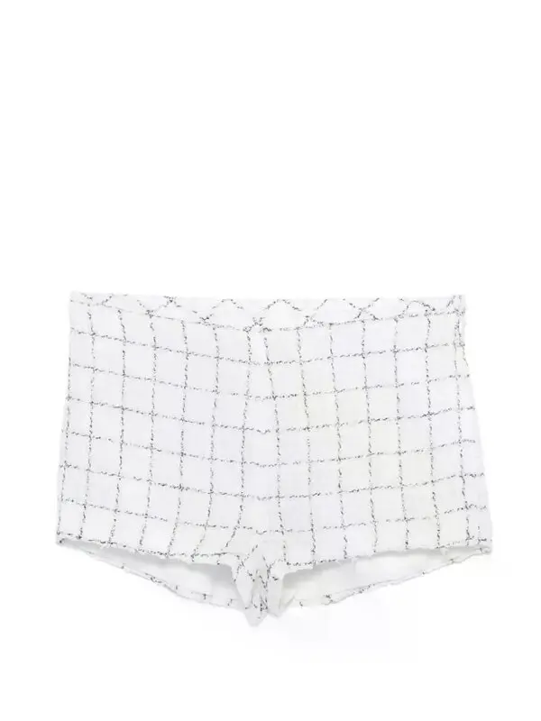 LIBEROWE Check-pattern Shorts - White