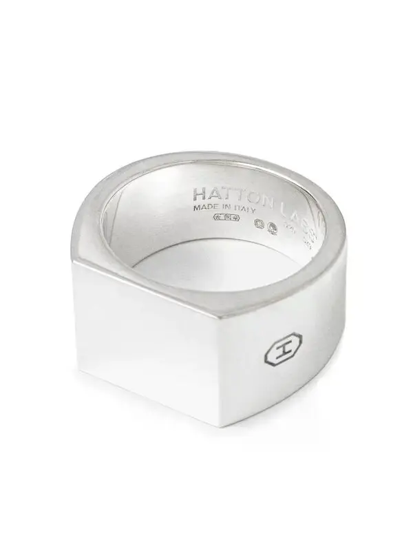 HATTON LABS Tone Signet Ring - Silver