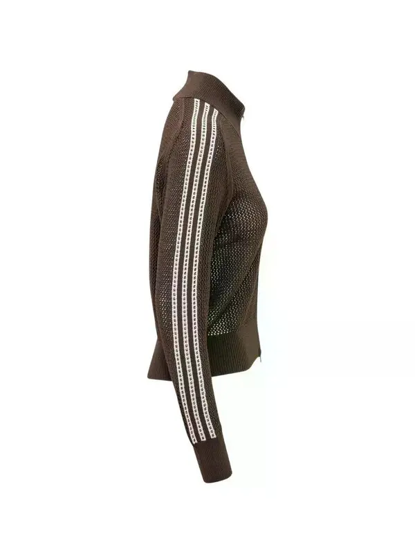 Adidas Crochet-knit 3-stripes Cardigan