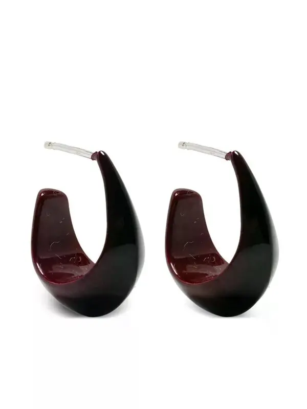 LEMAIRE Teardrop Earrings - Red