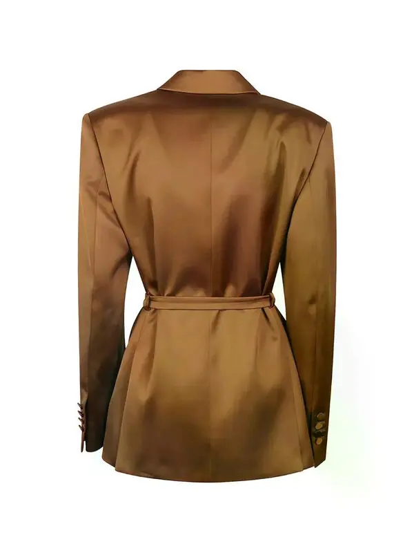 Andamane Belted Satin-finish Jacket