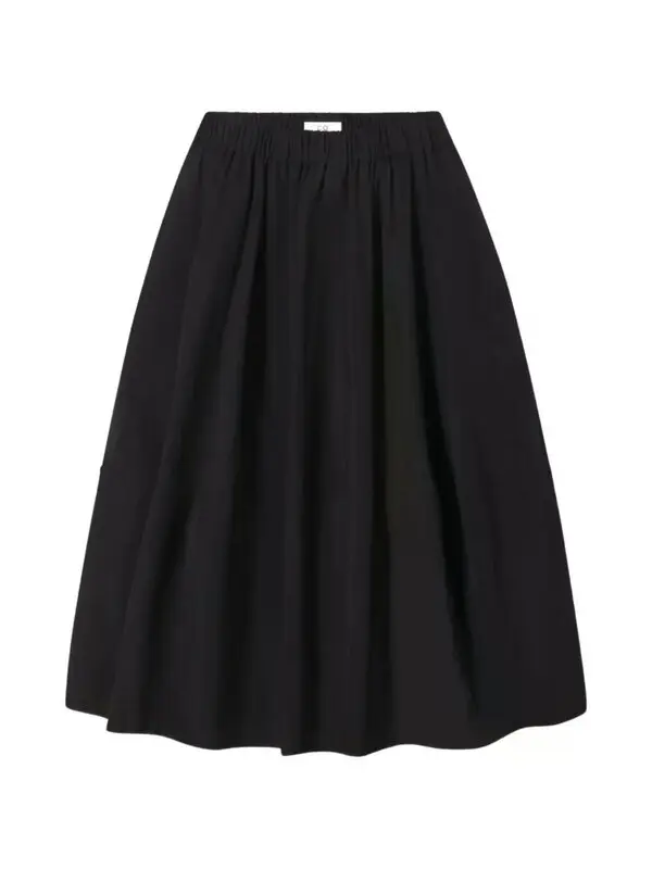 Co Collection Cotton Poplin Midi Skirt