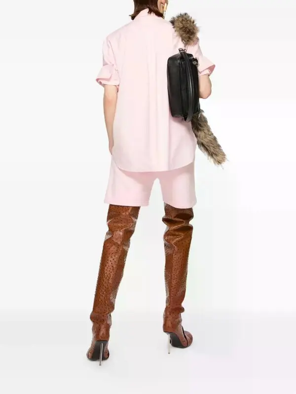 Acne Studios Organic Cotton Short-sleeve Shirt - Pink
