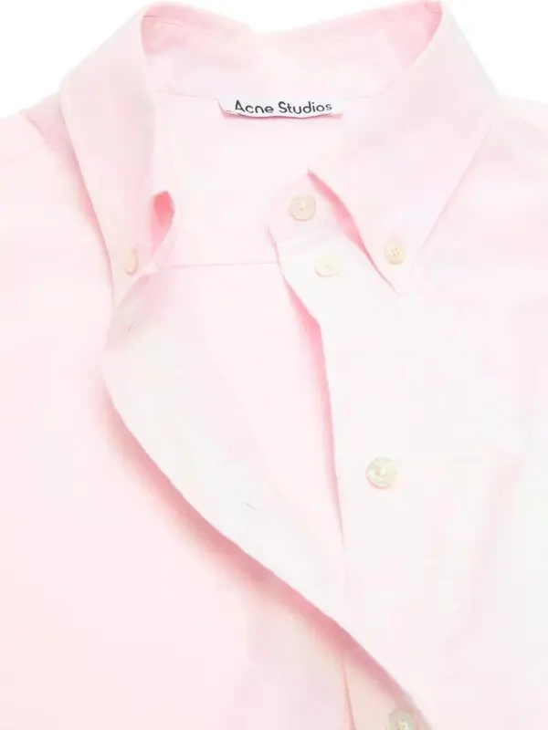 Acne Studios Organic Cotton Short-sleeve Shirt - Pink
