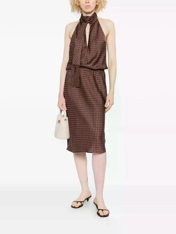 Posse Phoebe Polka-dot Dress - Brown