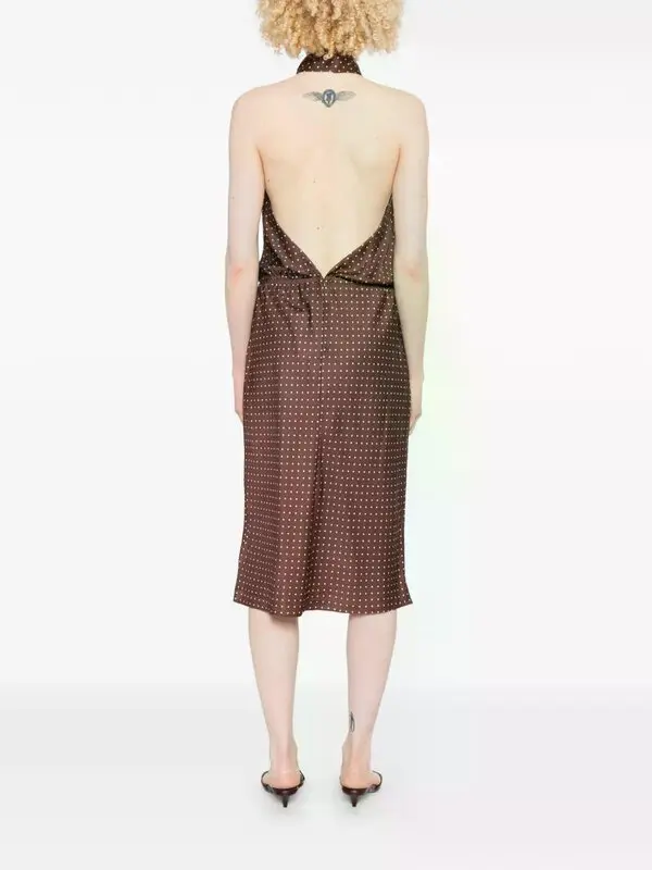 Posse Phoebe Polka-dot Dress - Brown