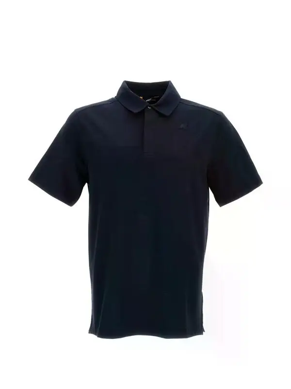 K-WAY Viggo Logo-patch Polo Shirt - Blue