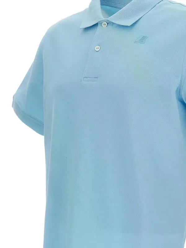 K-WAY Amedee Logo-patch Polo Shirt - Blue