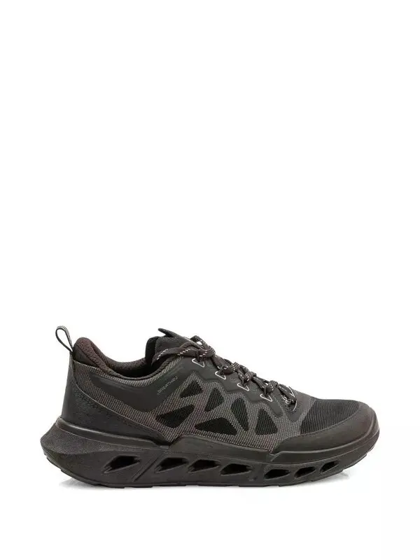 Ecco Biom 720 Lace-up Sneakers With Round Toe And Pull-tab - Black