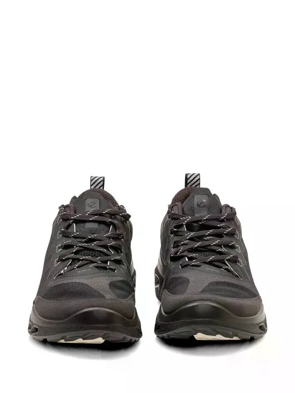 Ecco Biom 720 Lace-up Sneakers With Round Toe And Pull-tab - Black