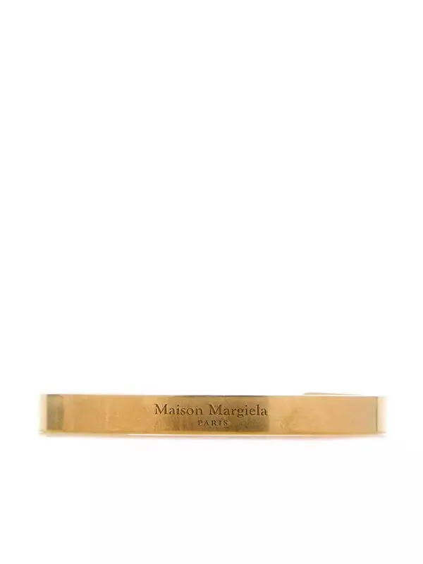MAISON MARGIELA Logo-engraved Cuff Bracelet - Gold