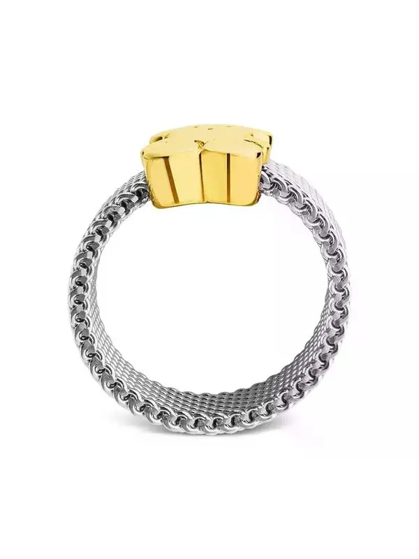 TOUS Bear Mesh Ring - Gold