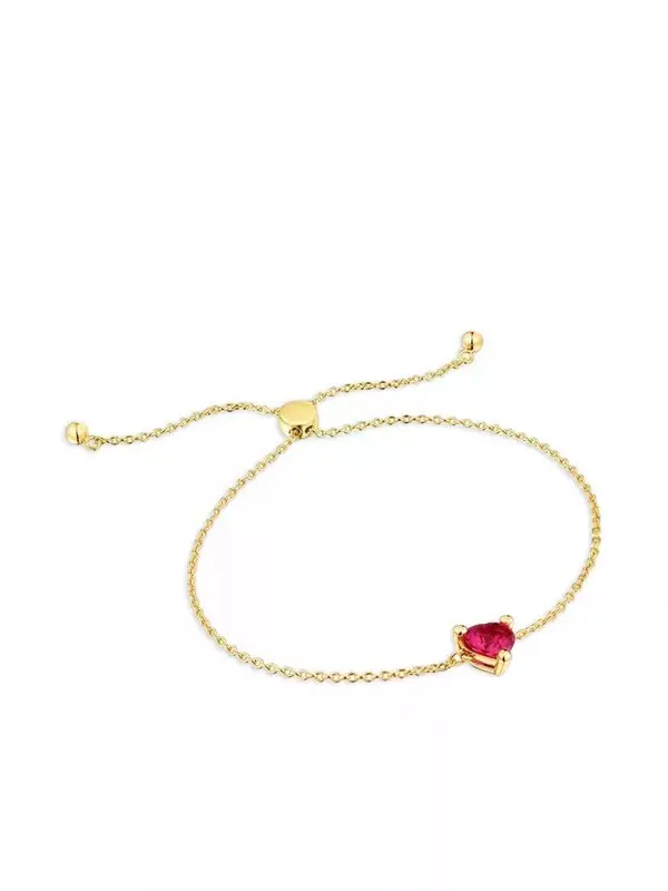 TOUS Heart-shaped-stone Chain Bracelet - Gold
