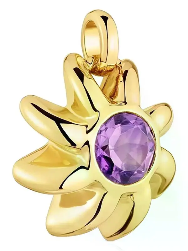 TOUS Sunflower Amethyst Pendant - Gold