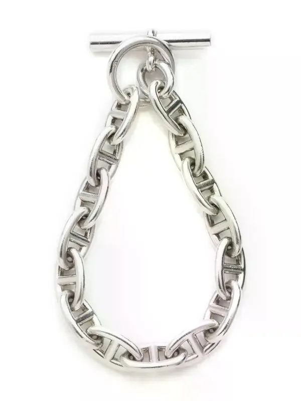 Hermès 2000s Gm Anchor-chain Bracelet - Silver