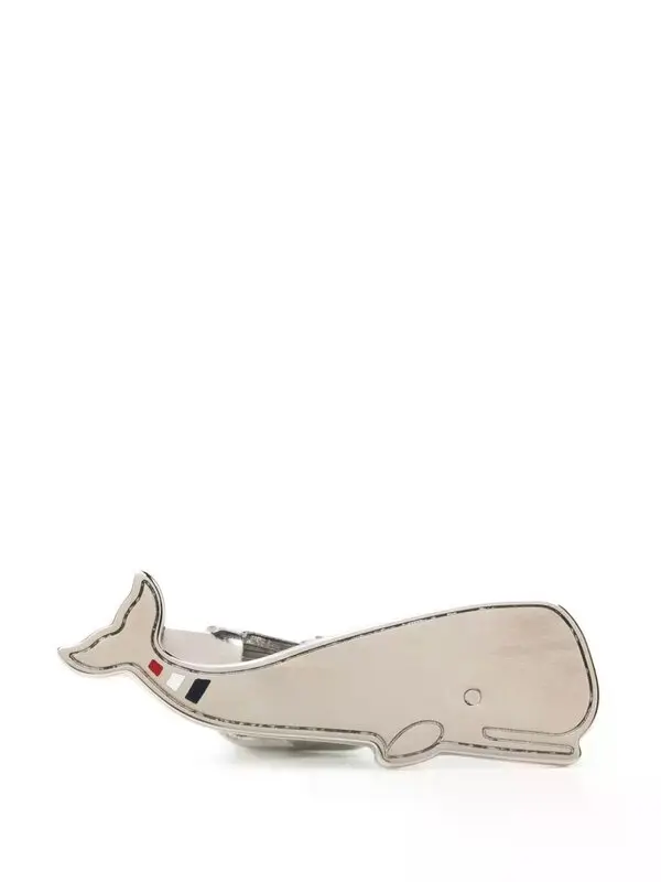 Thom Browne Whale Tie Bar - Silver