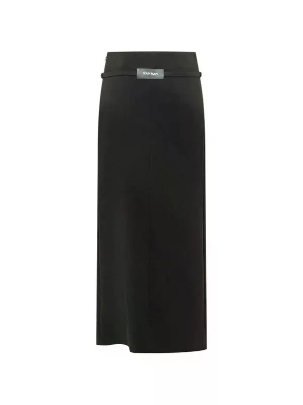 COURREGES Belted Wrap Skirt