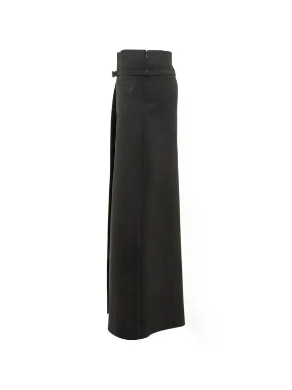 COURREGES Belted Wrap Skirt