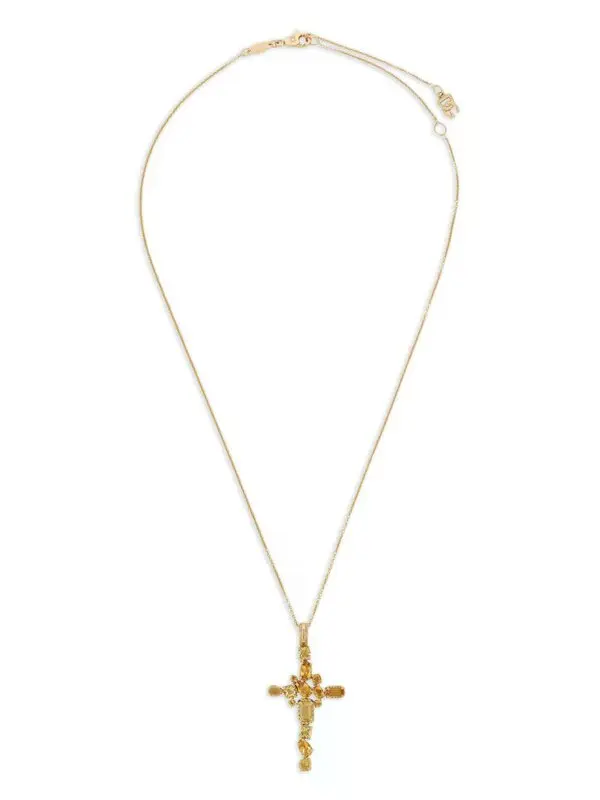 Dolce & Gabbana 18k Yellow Rainbow Monochrome Citrine Quartz Pendant - Gold