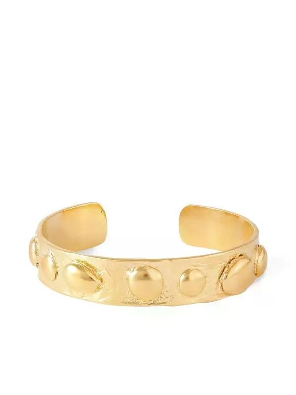 YSSO Studded Bangle Bracelet - Gold