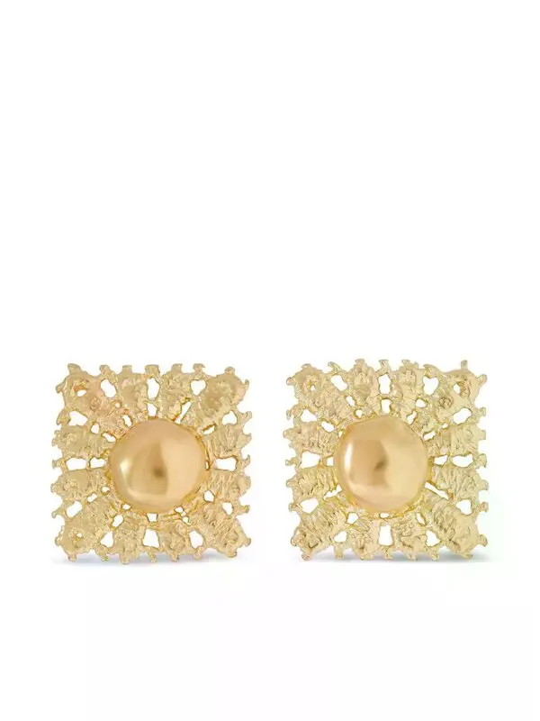 YSSO Square Stardust Earrings - Gold