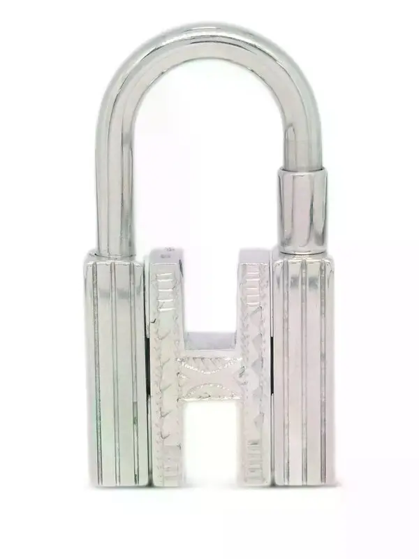 Hermès 1990-2000s Engraved Padlock - Silver