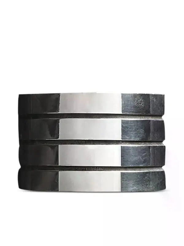 SOPHIE BUHAI Stacked Bangles - Silver