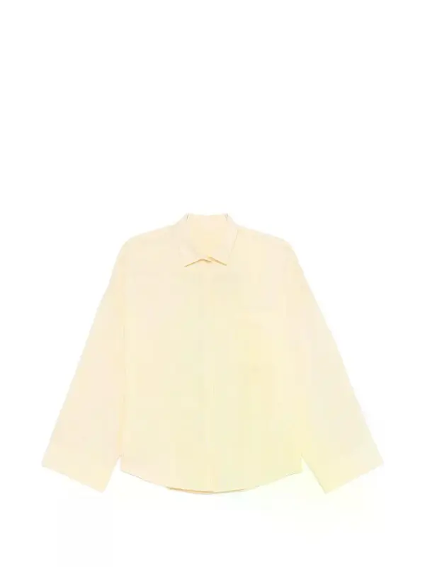 NINE:INTHE:MORNING Striped-print Long-sleeve Shirt - Yellow